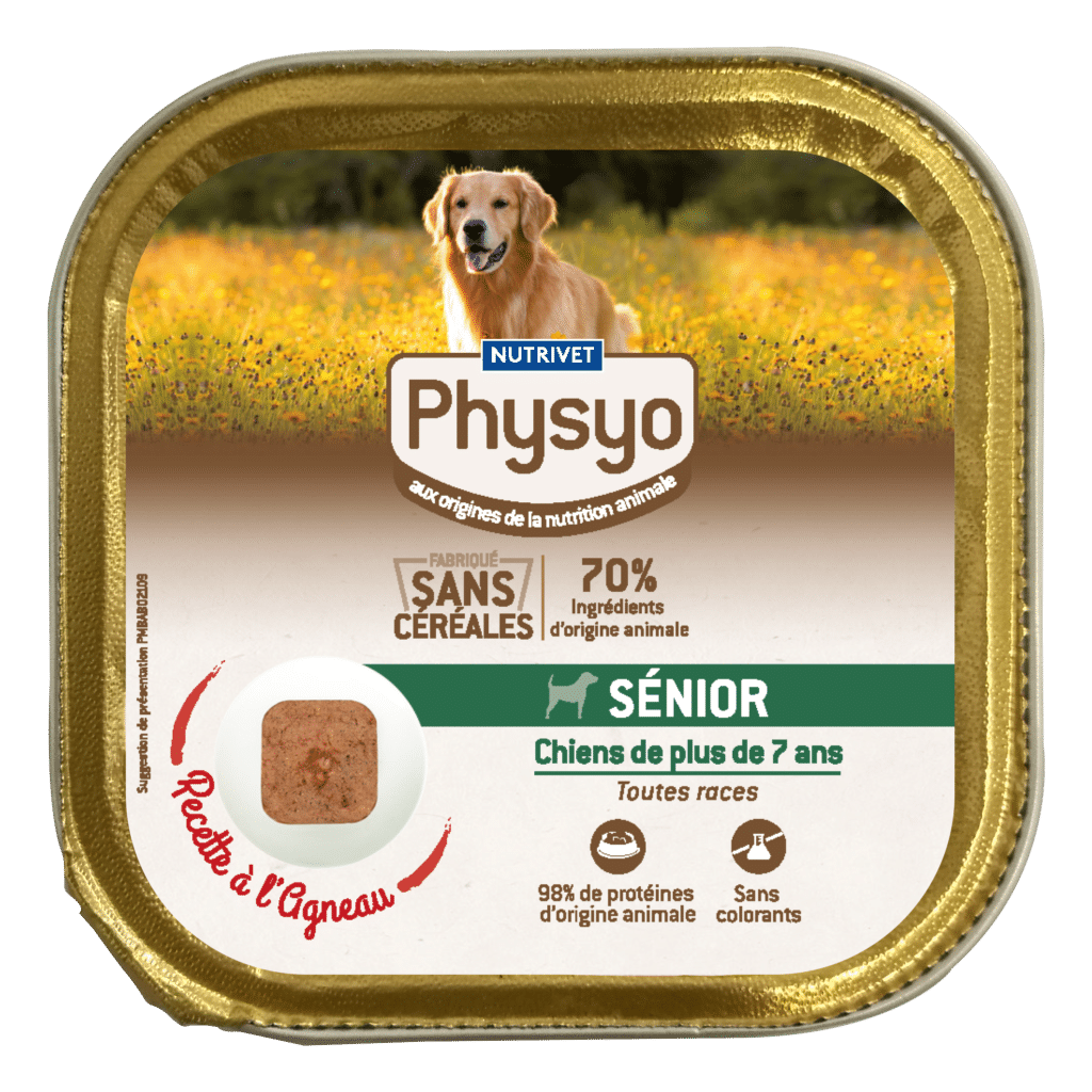 Terrine chien sénior à l’agneau - Physyo